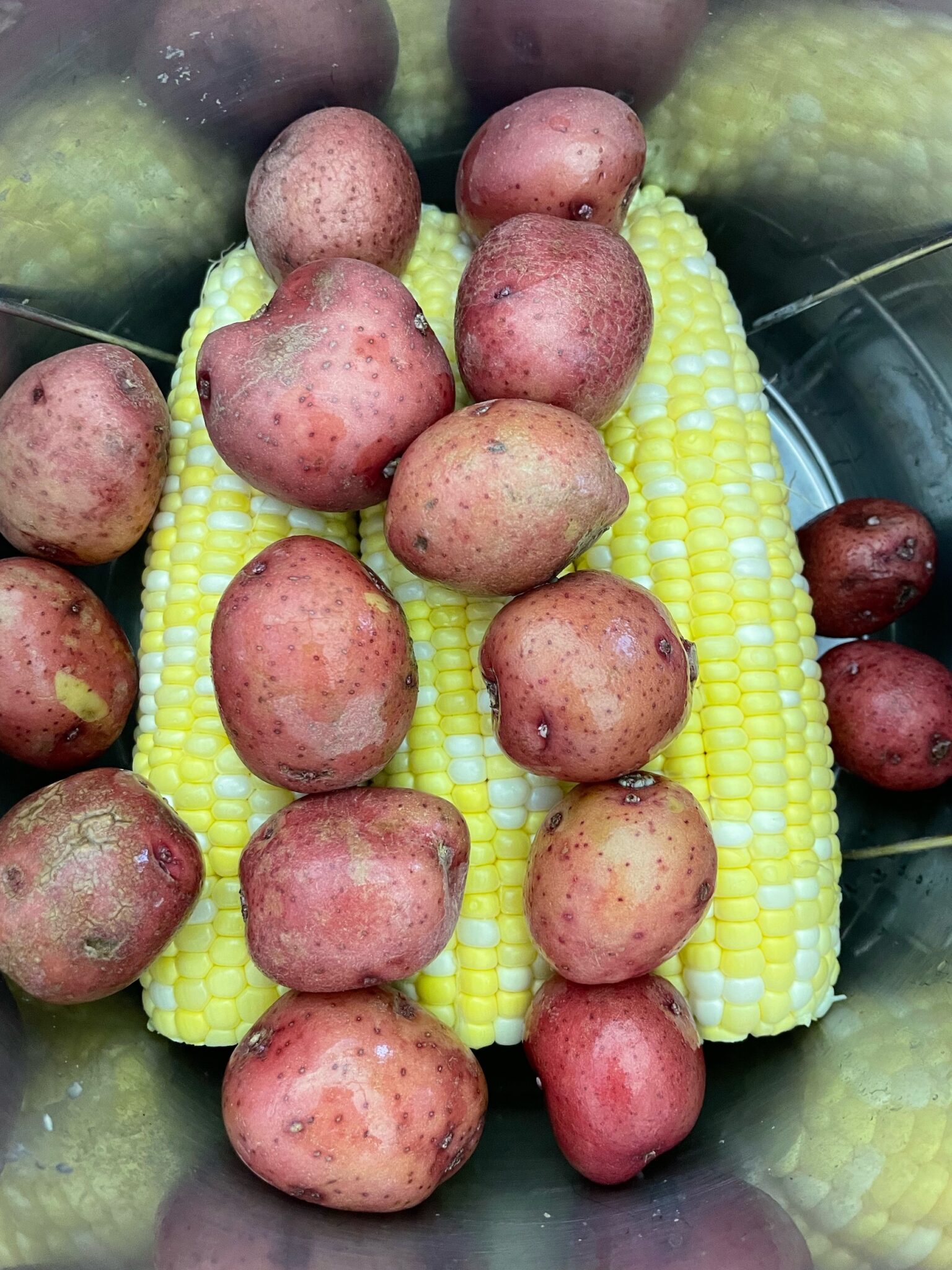 Instant Pot Corn on the Cob and Potatoes - Mum Grub