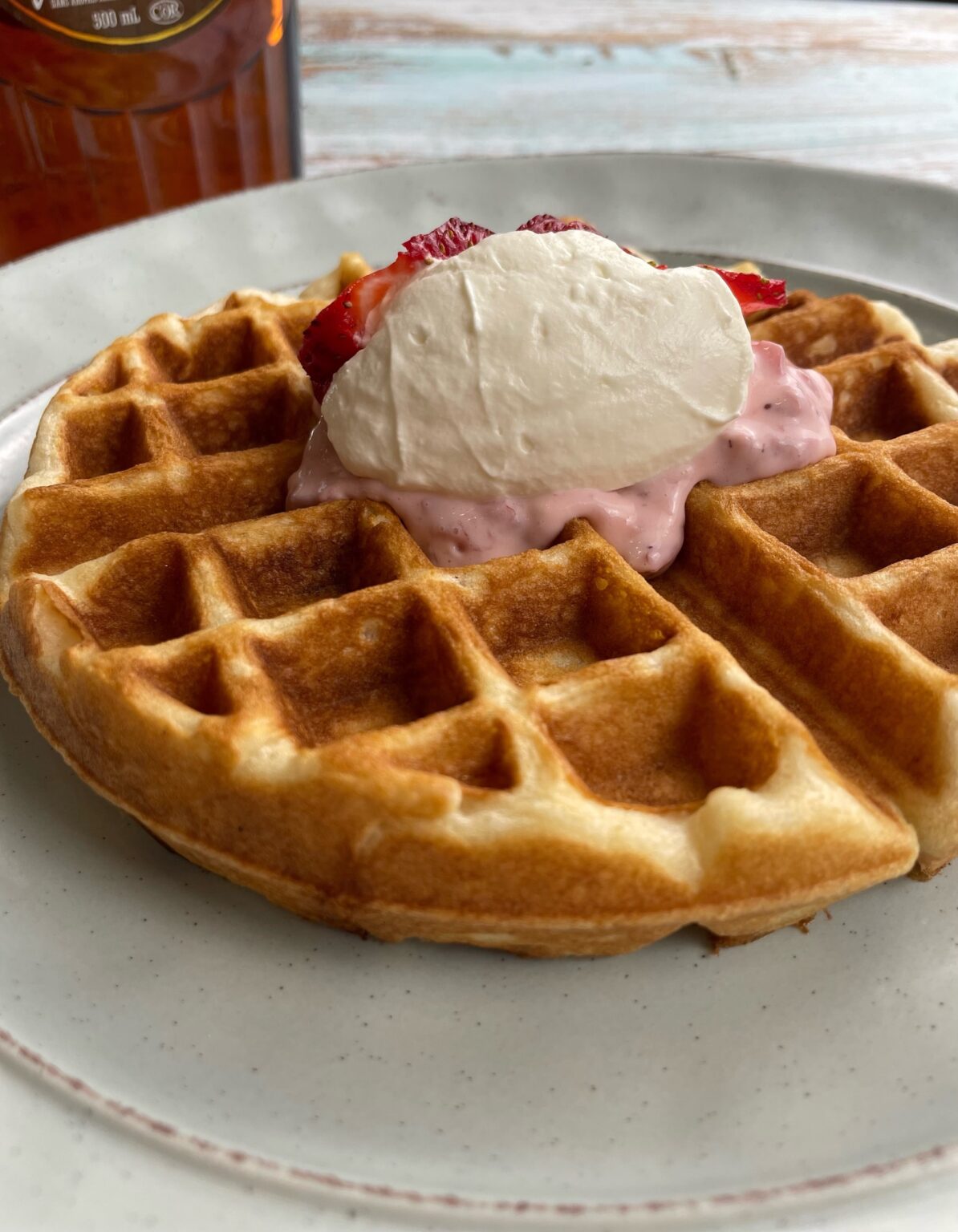 Cheesecake Waffles - Mum Grub
