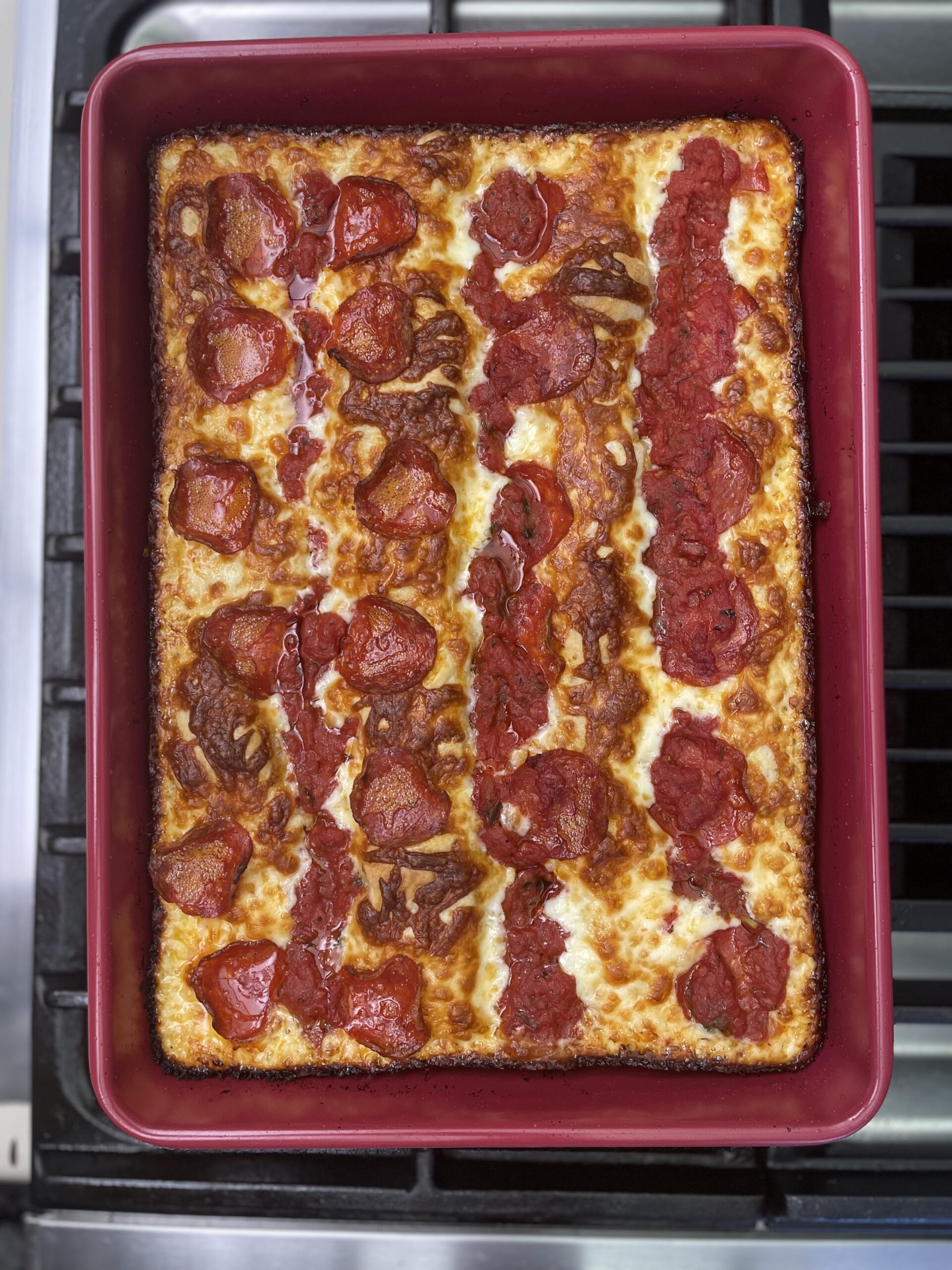 Homemade Detroit Style Pizza Recipe - Mum Grub
